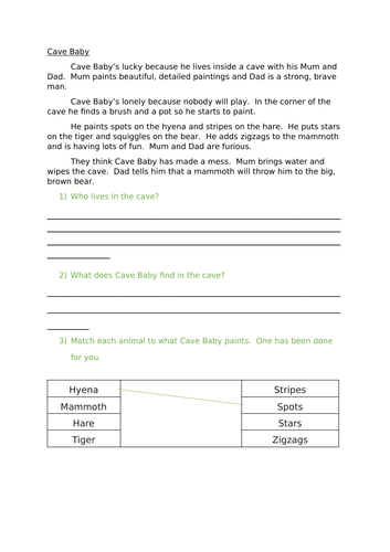 Full scheme of work based on the story Cave Baby | Teaching Resources