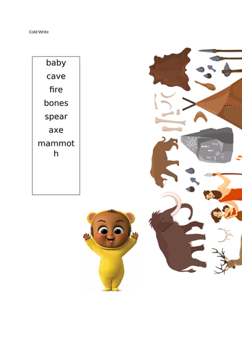 Full scheme of work based on the story Cave Baby | Teaching Resources