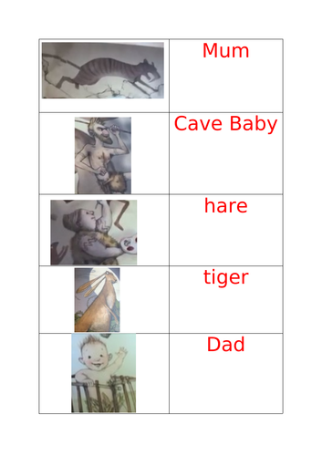 Full scheme of work based on the story Cave Baby | Teaching Resources