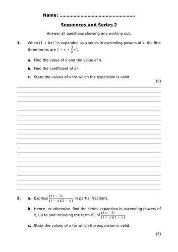 Pure Mathematics 4 Assessment Pack | Teaching Resources