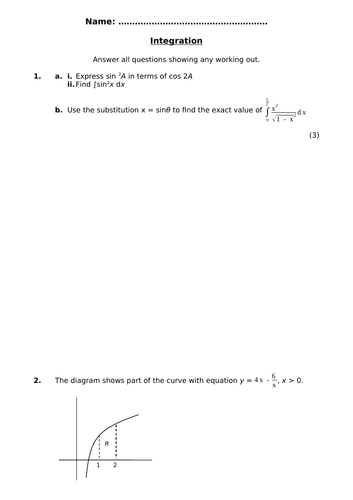 Pure Mathematics 4 Assessment Pack | Teaching Resources