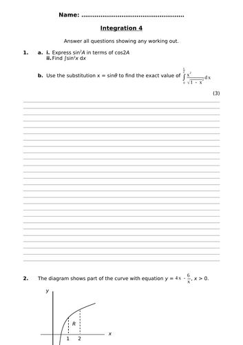 Pure Mathematics 4 Assessment Pack | Teaching Resources