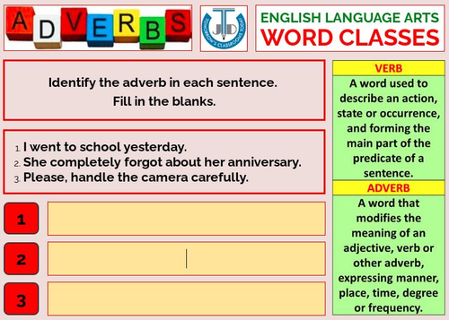 ADVERB TYPES: 83 BOOM CARDS | Teaching Resources