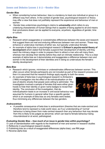 AQA A Level Psychology - Issues and Debates bundle | Teaching Resources