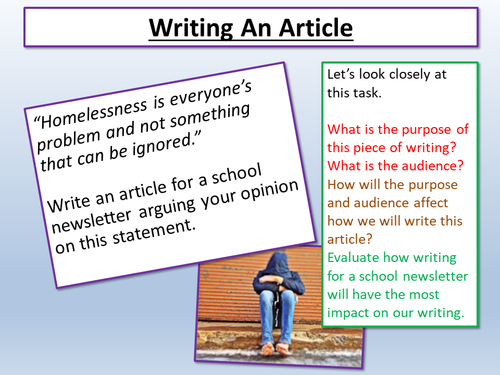 English Article Writing | Teaching Resources