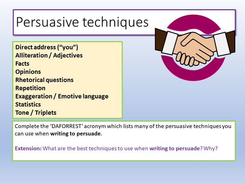 Writing to Persuade Article | Teaching Resources