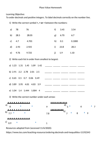 Place Value Decimal Complete Lesson Pack | Teaching Resources