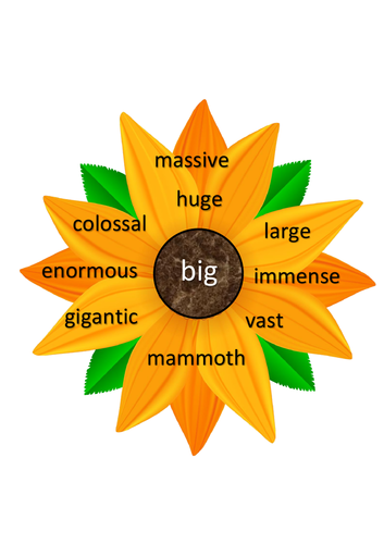 Grow your vocabulary synonym flowers | Teaching Resources