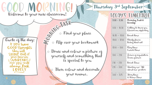 Morning Slides / Morning Boards / Morning Task | Teaching Resources