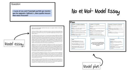 No et Moi- Model Essay and Plan- Lou et Lucas- A Level French ...