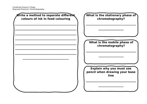 Combined Science Chemistry RP Worksheets | Teaching Resources