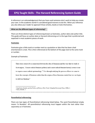 Complete Set of Resources for 'Taught Skills Programme' - EPQ (Extended ...