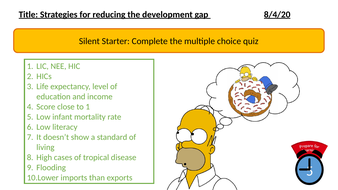 Strategies for reducing the development gap | Teaching Resources