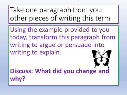 English Writing to Explain | Teaching Resources