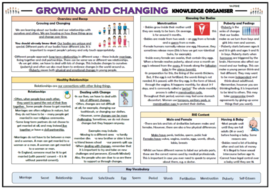 PSHE: Growing and Changing - Year 4 Knowledge Organiser! | Teaching Resources