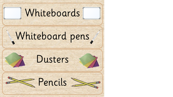 Natural Classroom Tray Labels | Teaching Resources