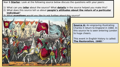 KS3 Renaissance Monarch's and Society 1500-1700 | Teaching Resources