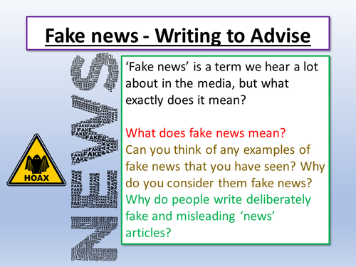 Fake News Leaflet | Teaching Resources