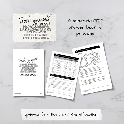 Programming Languages and IDEs OCR GCSE Computer Science Workbook (J277) | Teaching Resources