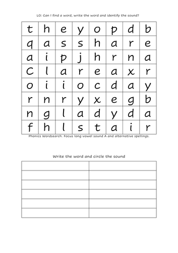 Long Vowel Sound Wordsearches X 5 | Teaching Resources