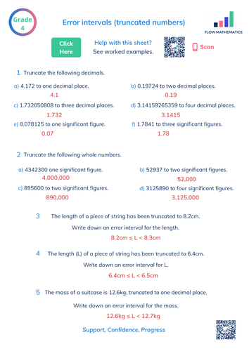 Error intervals (Rounding & Truncating) | Teaching Resources Error intervals (Rounding & Truncating) | Teaching Resources