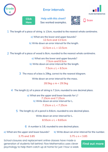 Error intervals (Rounding & Truncating) | Teaching Resources Error intervals (Rounding & Truncating) | Teaching Resources