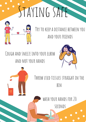 Staying Safe (Covid-19 poster) | Teaching Resources