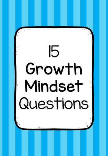 Growth Mindset Questions Display-bold colours | Teaching Resources