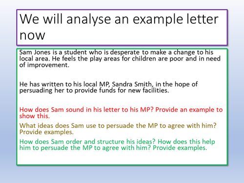 English Letter Writing | Teaching Resources