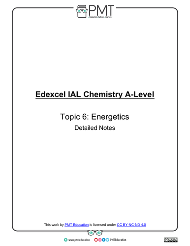 Edexcel IAL Chemistry Detailed Notes | Teaching Resources Edexcel IAL Chemistry Detailed Notes | Teaching Resources