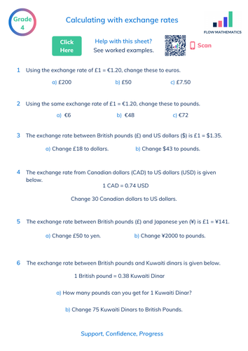Exchange rates | Teaching Resources