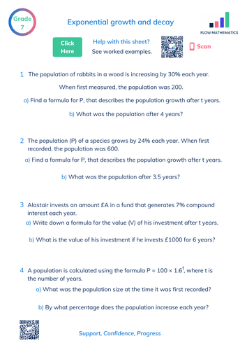 Exponential growth and decay | Teaching Resources