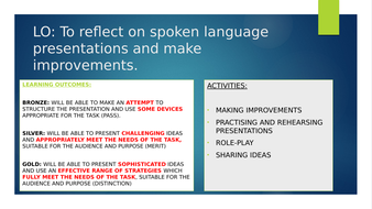 GCSE Spoken Language Endorsement Scheme of Work | Teaching Resources