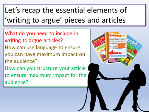Writing to Argue | Teaching Resources