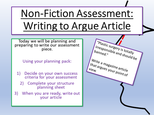 Non-Fiction Writing Assessment | Teaching Resources