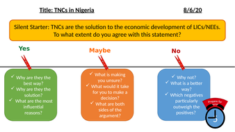 TNCs in Nigeria | Teaching Resources