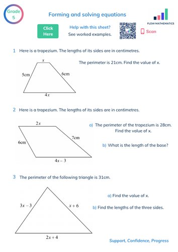 Forming and solving equations | Teaching Resources