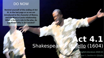 Othello - Act 4.1 | Teaching Resources