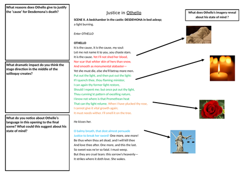 Othello - Act 5.2 | Teaching Resources