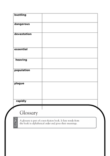 Great Fire of London Vocabulary Activity (Key Stage 1). | Teaching ...