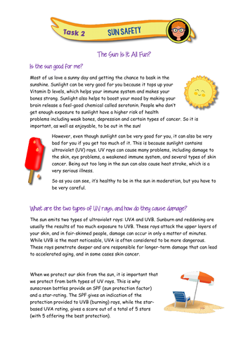 Sun Safety | Teaching Resources