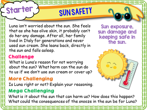 Sun Safety | Teaching Resources