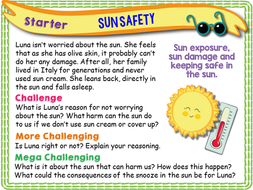 Sun Safety | Teaching Resources