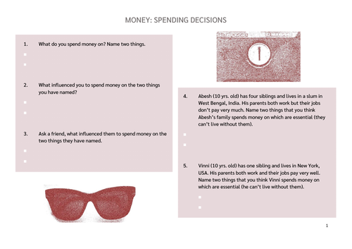 Money: Spending Decisions (US) | Teaching Resources