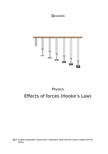 Effects of forces (Hooke's law) - past paper questions and answers ...