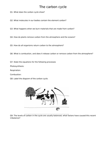 The Carbon Cycle [NEW SPEC AQA] 2020/2021 | Teaching Resources