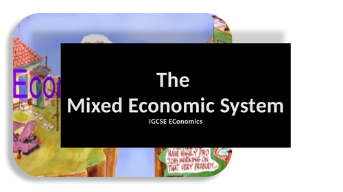 The Mixed Economic System ' ppt' IGCSE Economics. | Teaching Resources