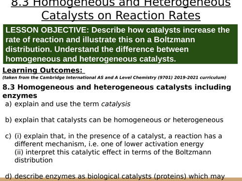 Physical Chemistry #26: Homogeneous and Heterogeneous Catalysts on ...
