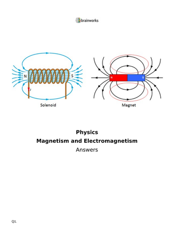 Magnetism and Electromagnetism - past paper questions with answers ...