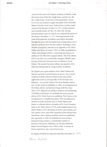 John Rippon (1751-1836) | Teaching Resources